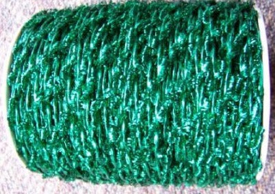 Metallic Green Sparkle Elastic Cord, 250 Yd. Roll - Each* – Vintage Trims