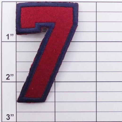 Block Number 7 Patch - 5 Colors – Vintage Trims