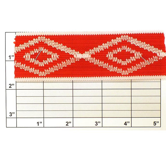Striped Mesh Center Knit Braid 1-1/4" (Per Yard) 2 Colors – Vintage Trims
